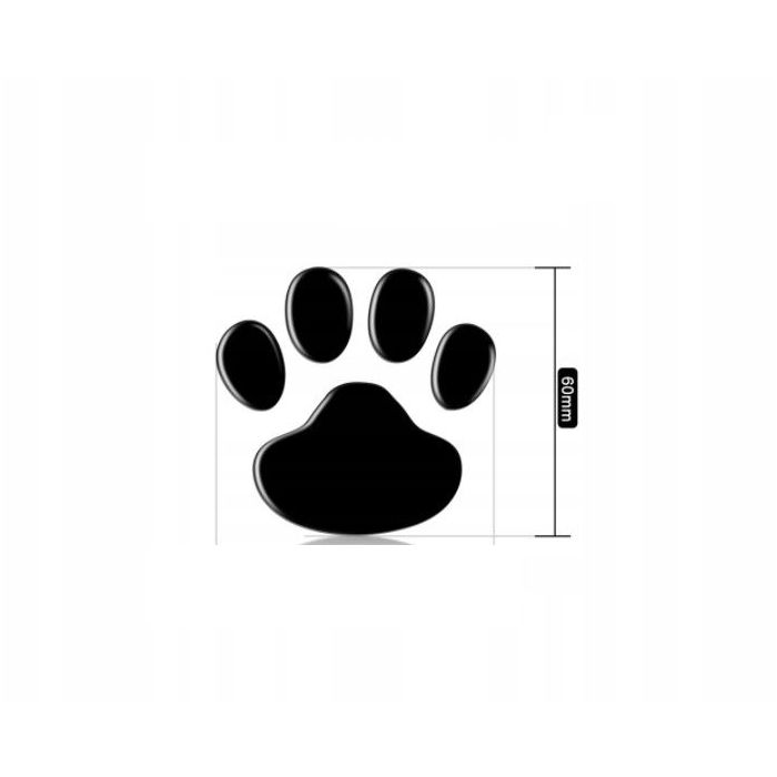 Set 2 Stickere Labute catel 3D, pentru perete sau auto, 6x6 cm, culoare ...