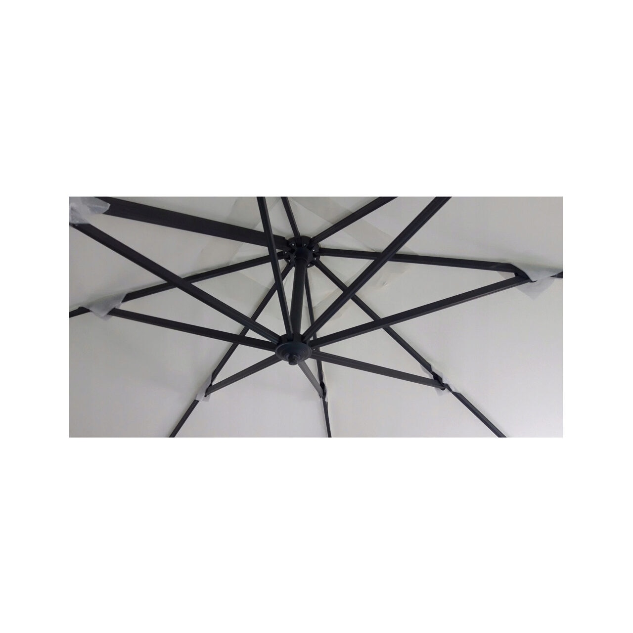 Umbrela gradina/terasa, cu articulatie, gri, 250x250 cm, Roma - eMAG.ro