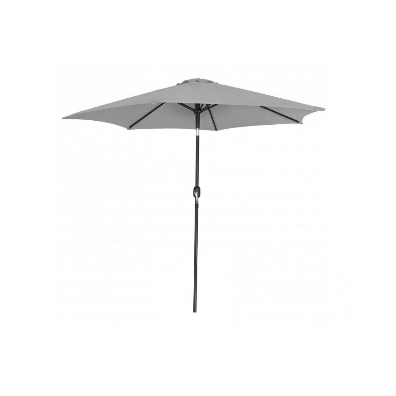 Umbrela gradina/terasa, cu inclinatie, gri, 300 cm - eMAG.ro