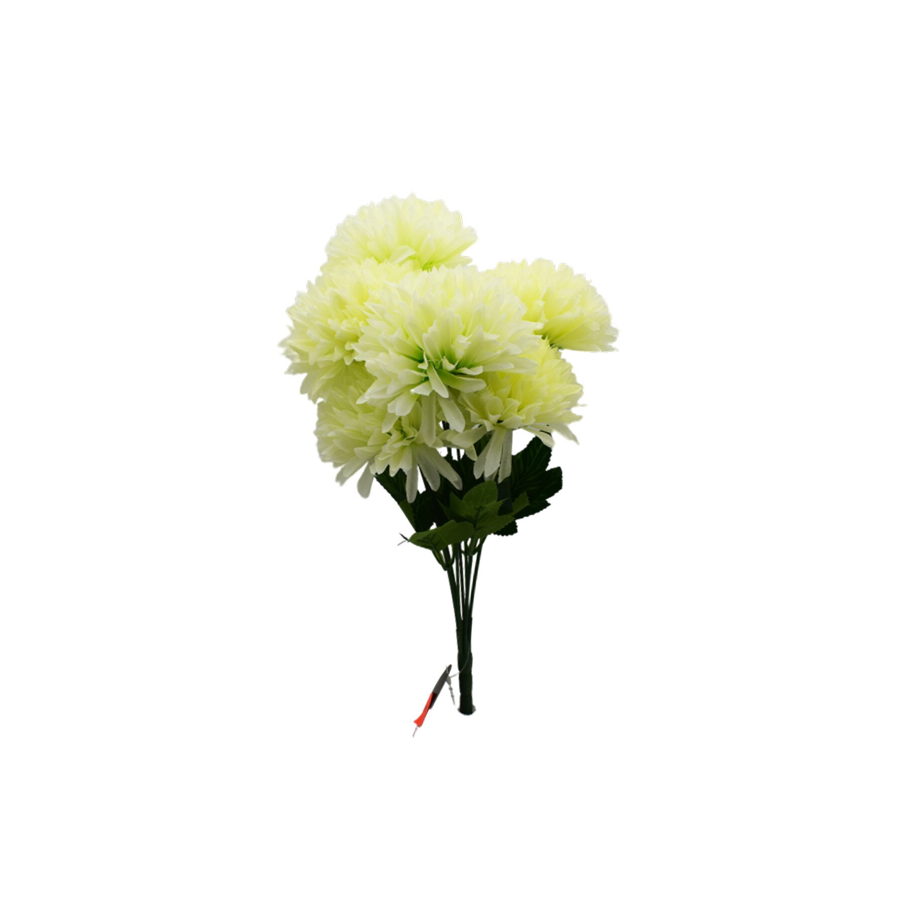 Floare artificiala cu 7 fire, Naimeed D3091, culoare Alb, 40 x 15 cm ...