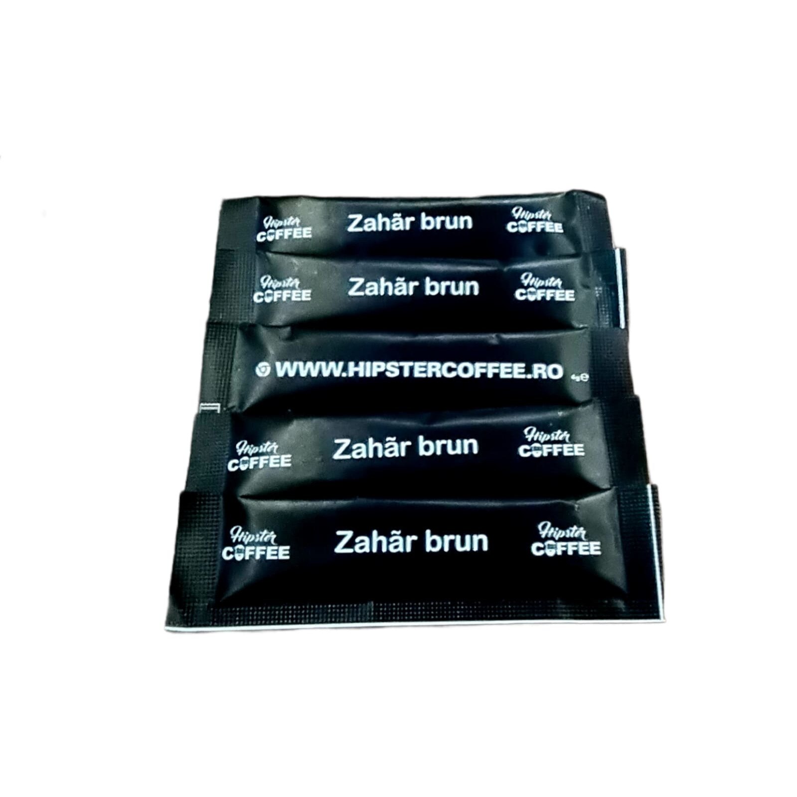 Set 100 plicuri zahar brun, Hipster Coffee, 400 GR - eMAG.ro