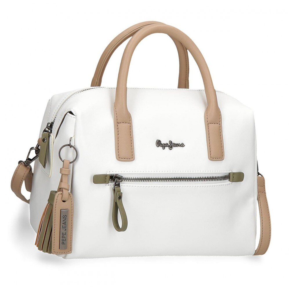 Geanta bowling Pepe Jeans Zaida, alba - eMAG.ro