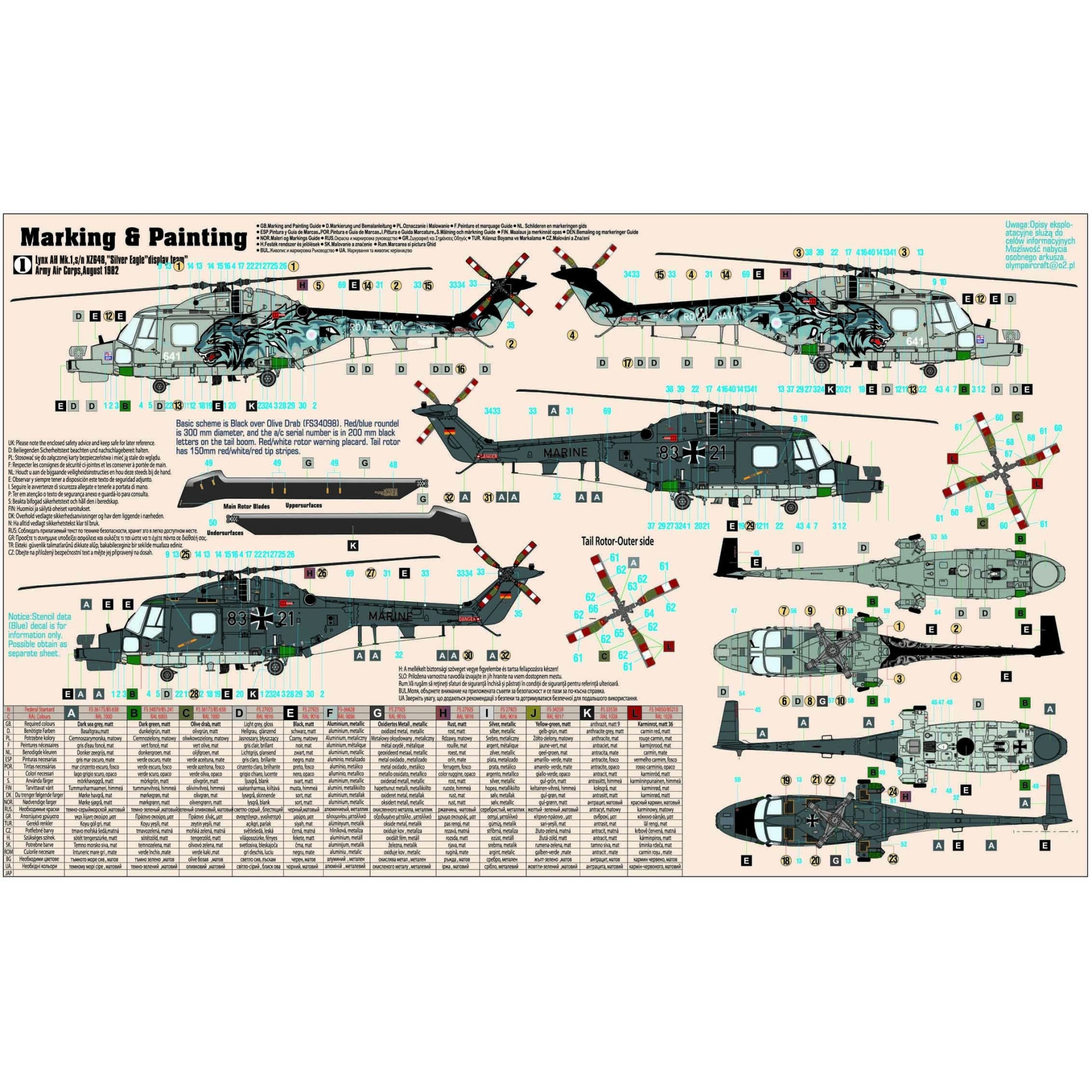 MisterCraft Macheta Aeromodele Westland "Super Lynx" HMA.8 British ...