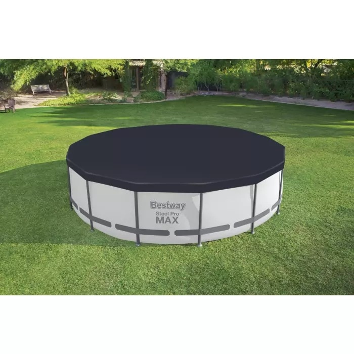 Prelata pentru piscina Bestway, Flowclear PVC, negru, 457 cm - eMAG.ro