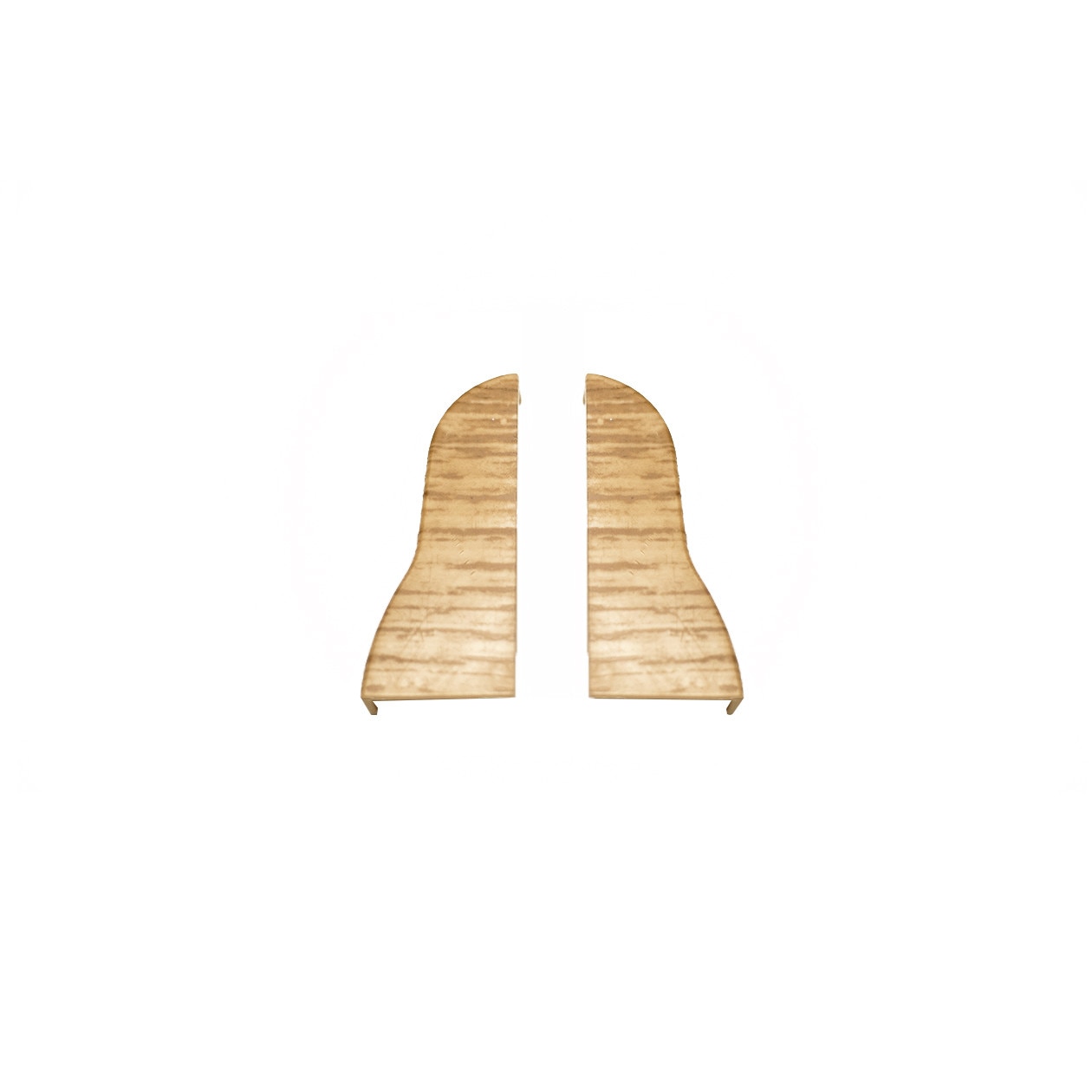 Set terminatie stanga/dreapta pentru plinta PVC VKP, 53x15 mm, stejar ...