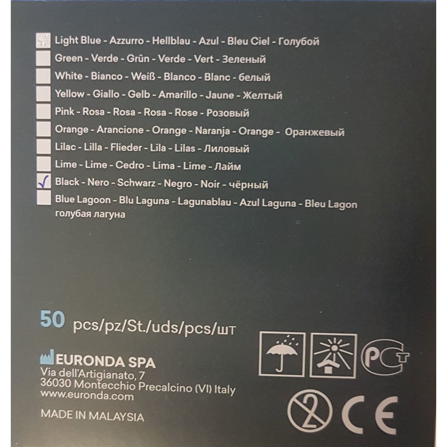 Set 50 bucati Masti medicale 4 straturi negru Monoart Euronda - eMAG.ro