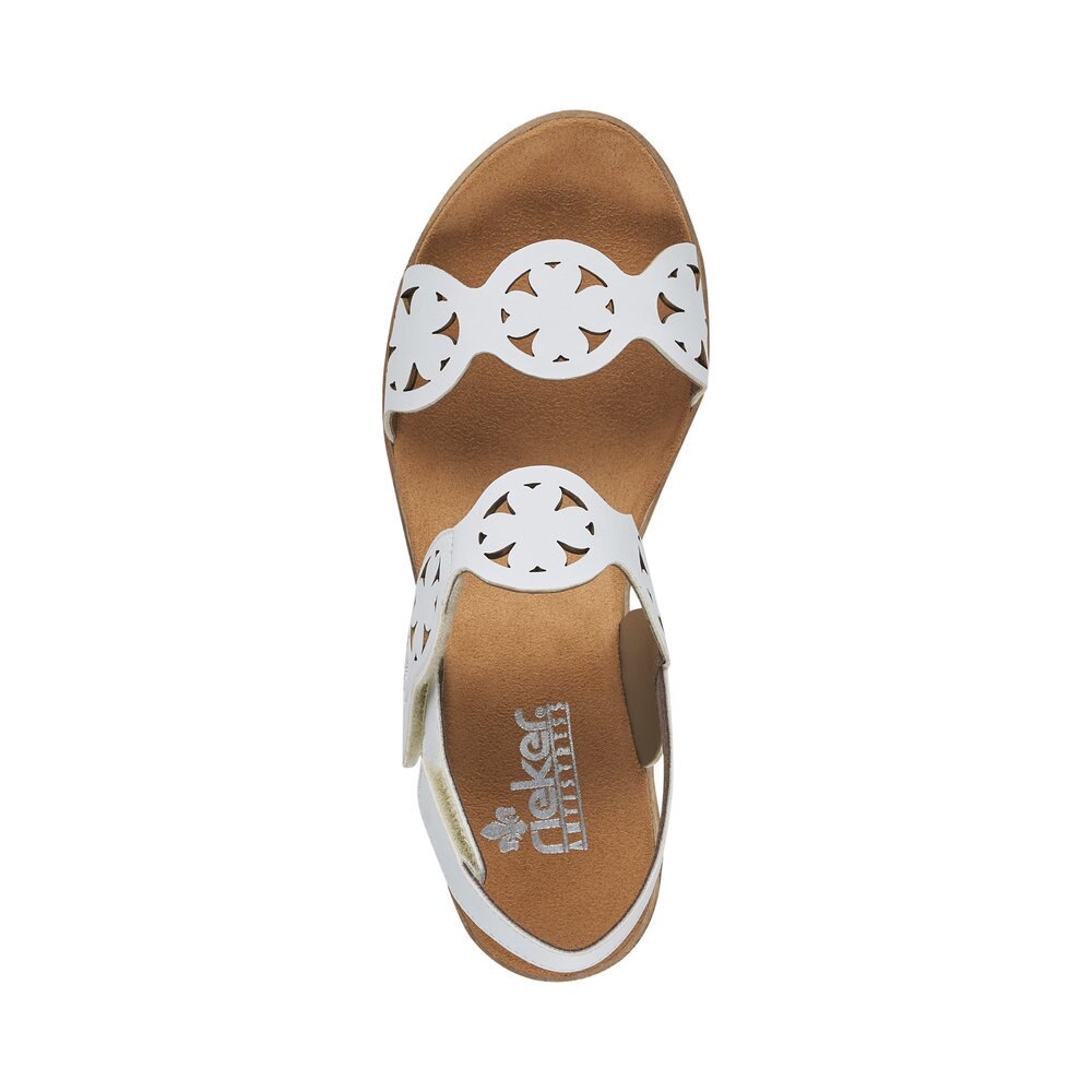 Sandale dama Rieker Braid, alb, 36 - eMAG.ro