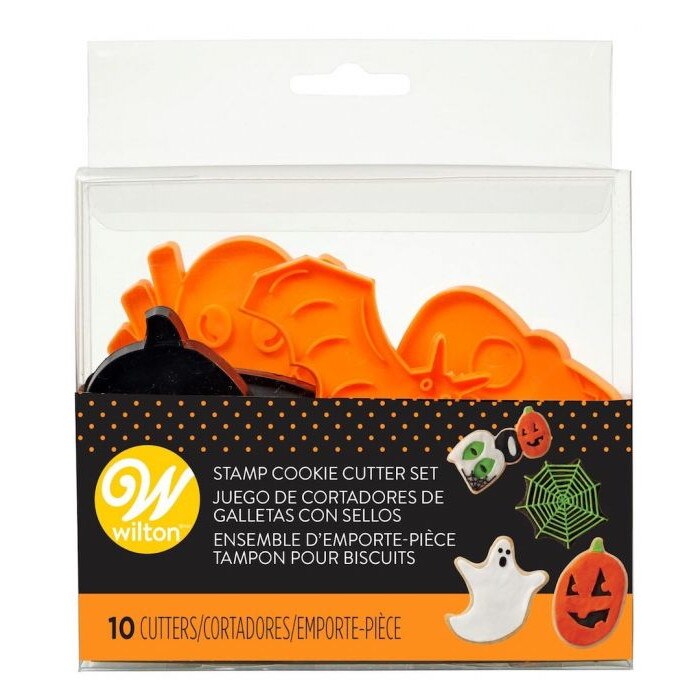 Set stampile/sabloane cu tematica Halloween, 10 bucati, Wilton - eMAG.ro