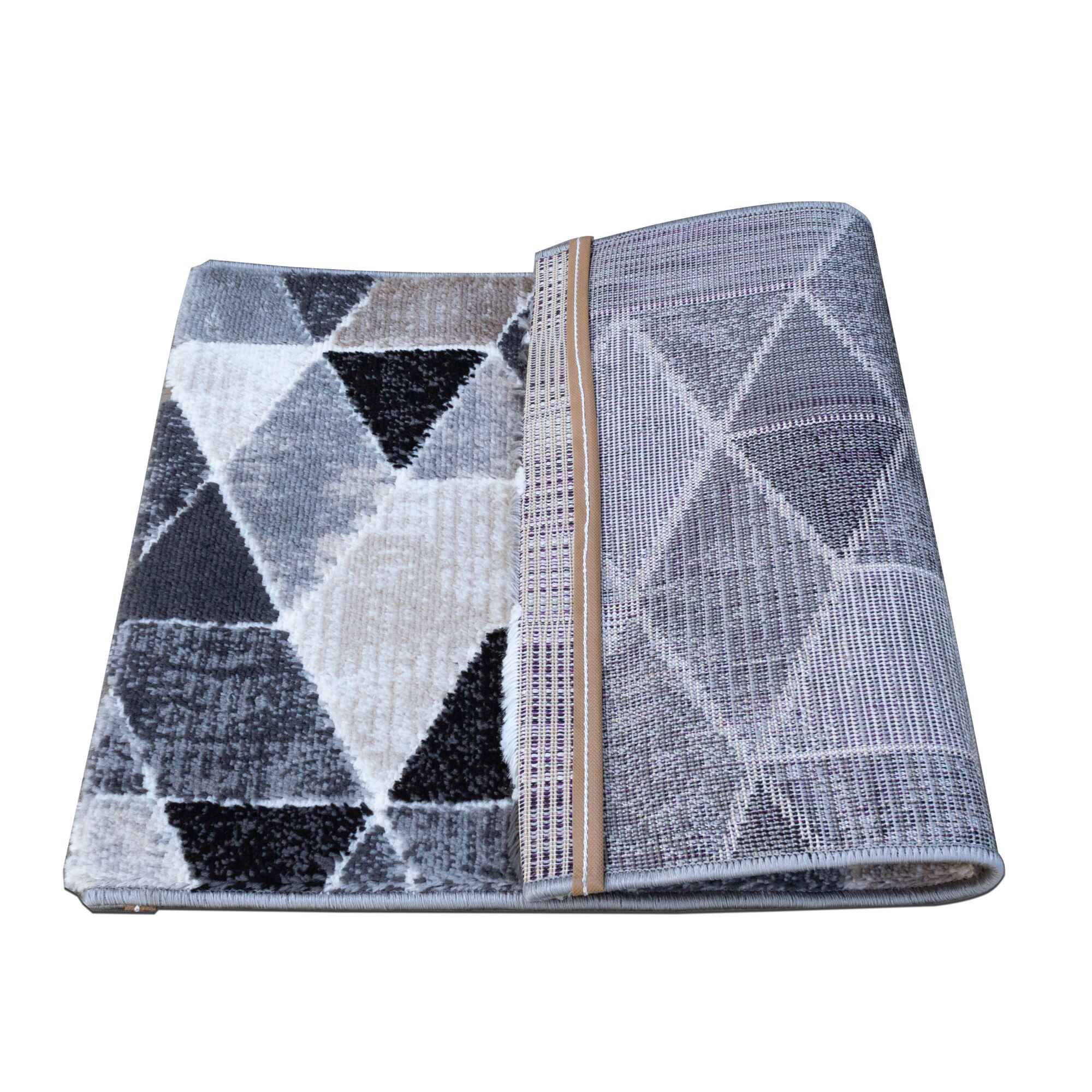 Covor Silver 177A, 50x80 cm,30% poliester 70% polipropilena heat-set ...