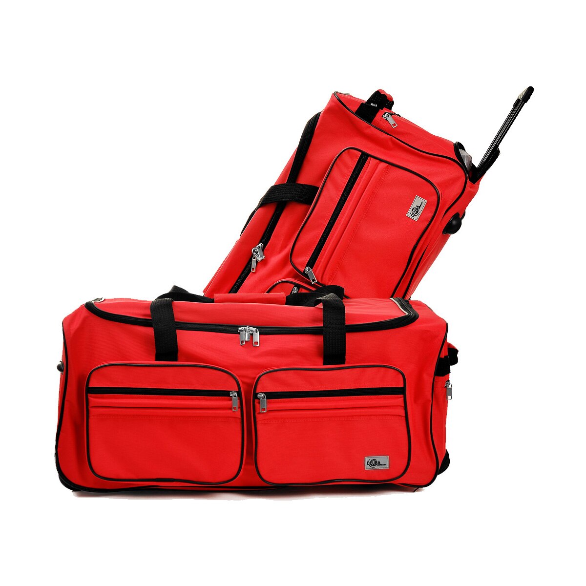 Geanta de voiaj cu troler Duffle, 100 L, Rosu - eMAG.ro