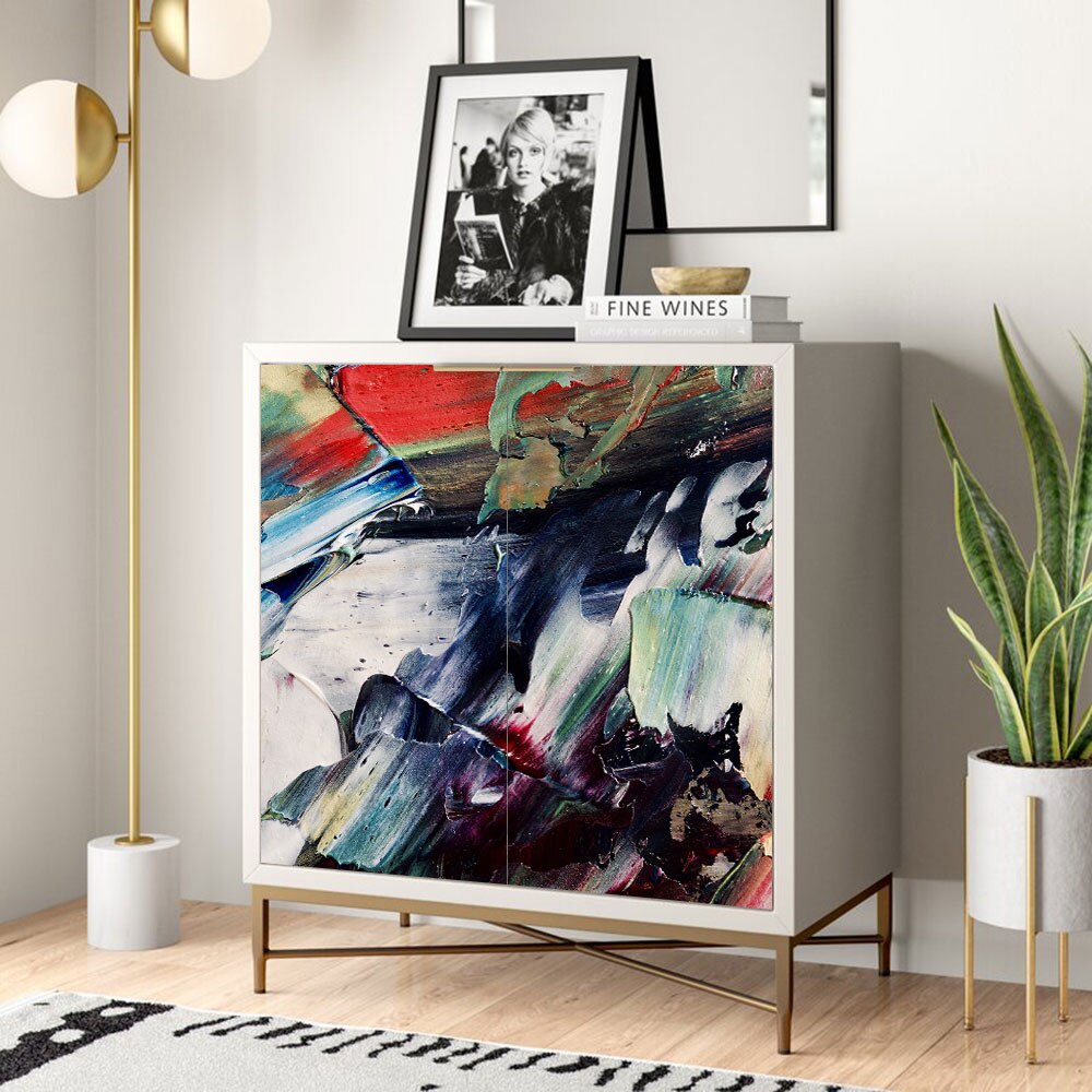 Art Star matrica bútorokhoz, Absztrakt művészi kompozíció, öntapadós ...