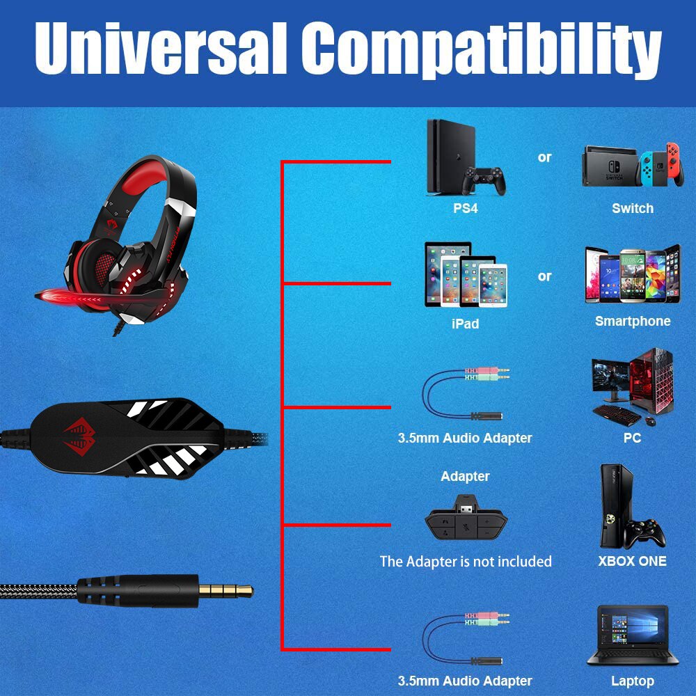 Casti Gaming Python Fly G9000 Pro, Compatibile PC / XBOX / PS, Sunet ...