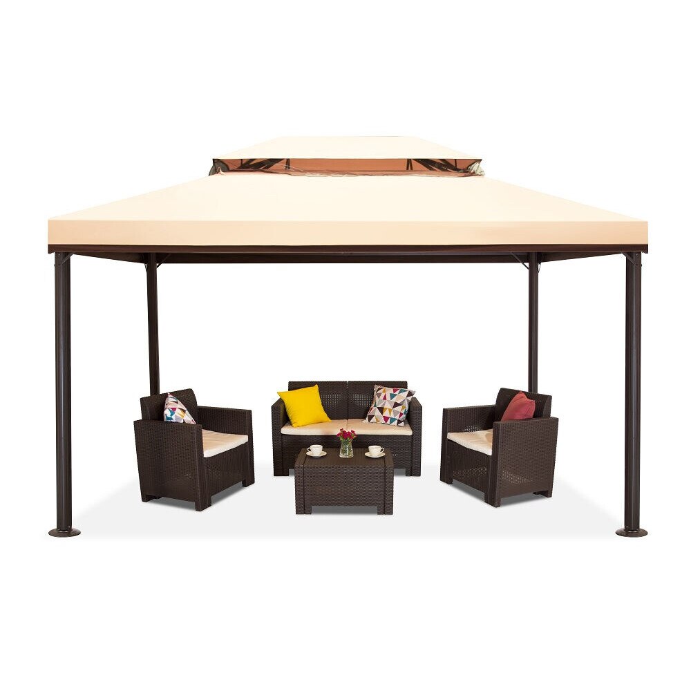 Pavilion de gradina crem Valencia 3x4 m Garden Point - eMAG.ro