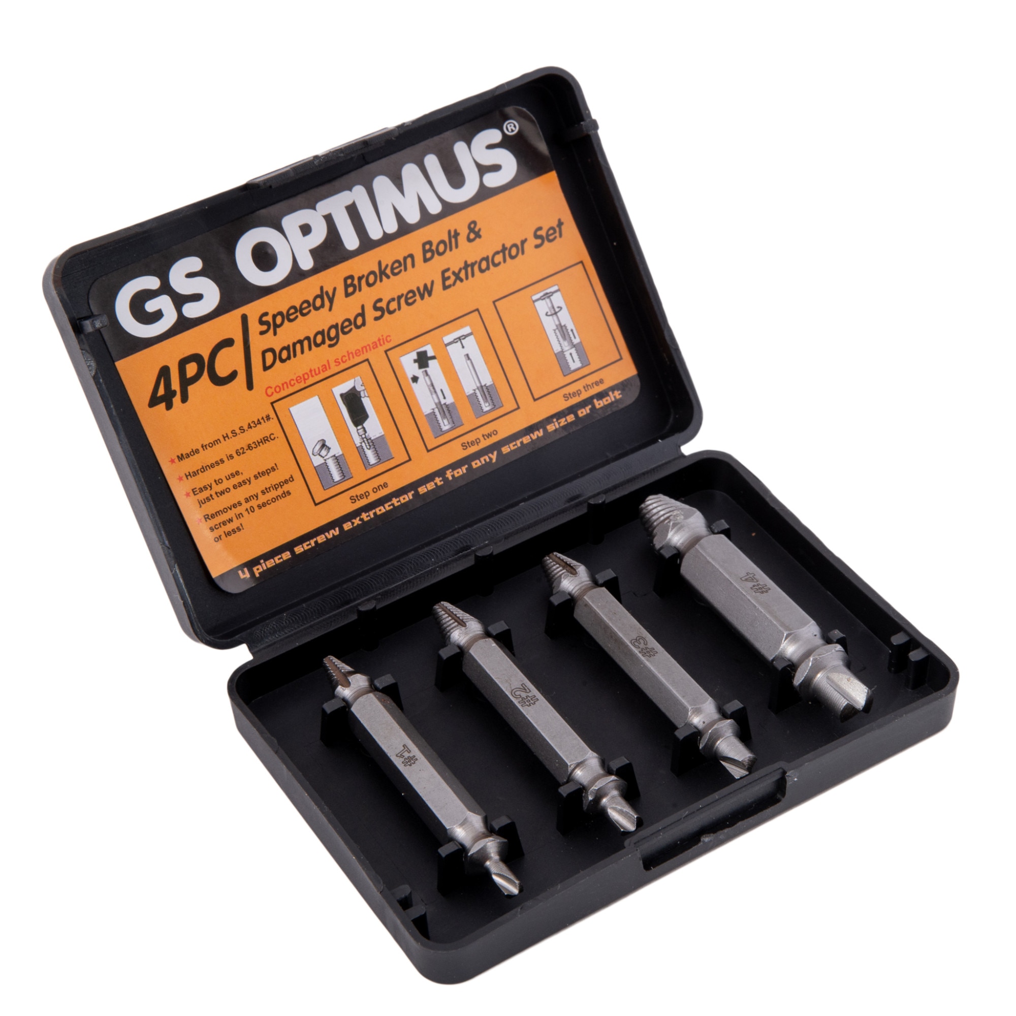 Set 4 extractoare pentru suruburi rupte sau tocite - eMAG.ro