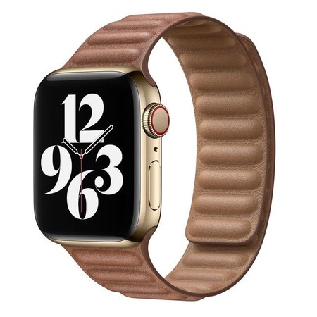 Каишка Vado Strap, за Apple Watch, Естествена кожа, Кафяв, 42/44мм ...