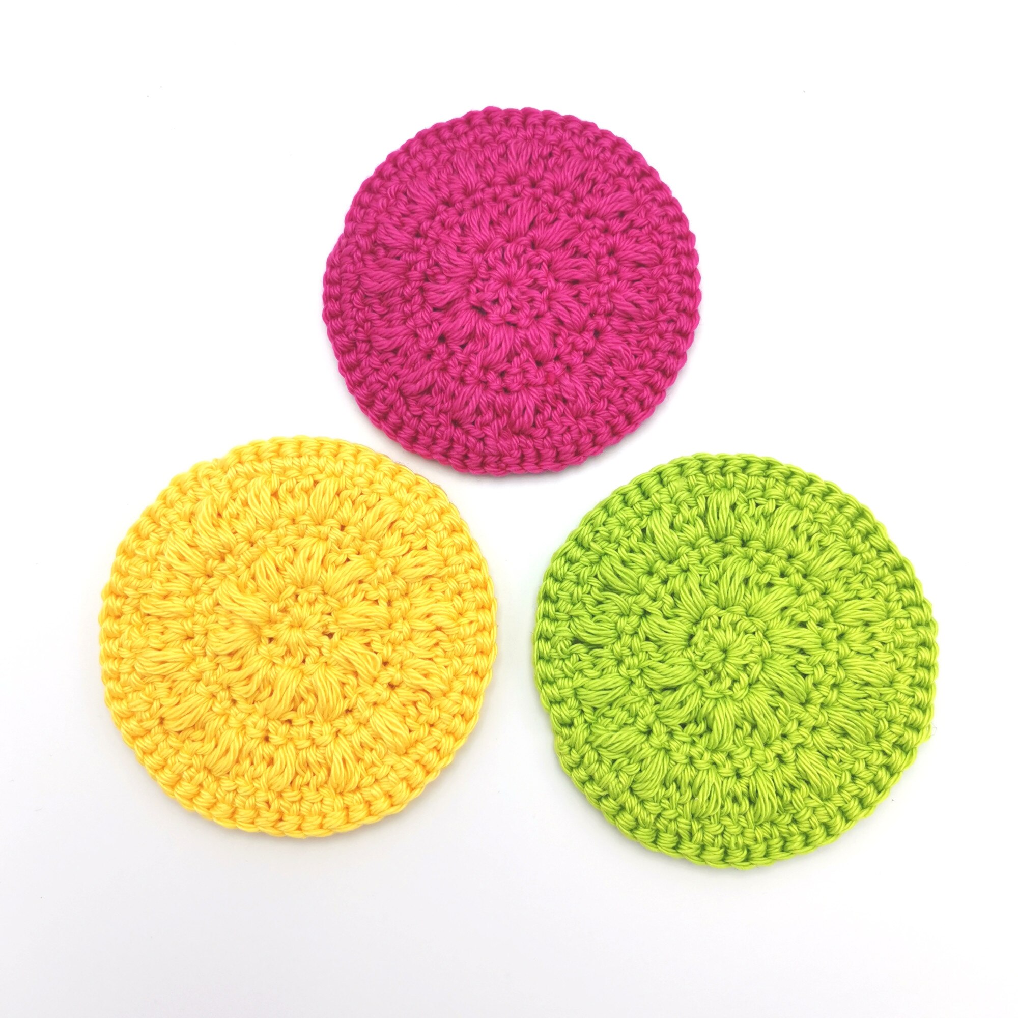 Dischete demachiante reutilizabile, lavabile, colorate, 3 buc - eMAG.ro