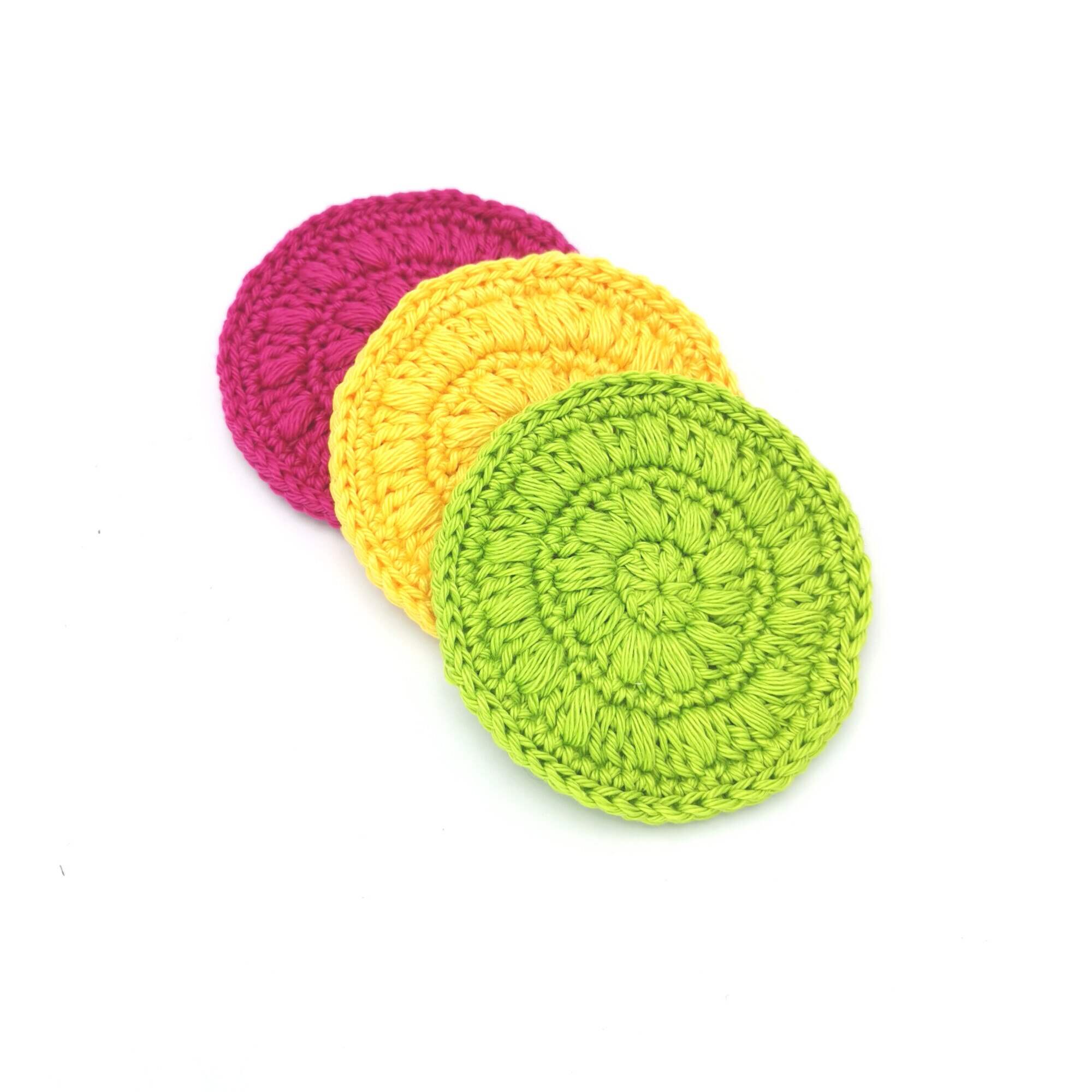 Dischete demachiante reutilizabile, lavabile, colorate, 3 buc - eMAG.ro