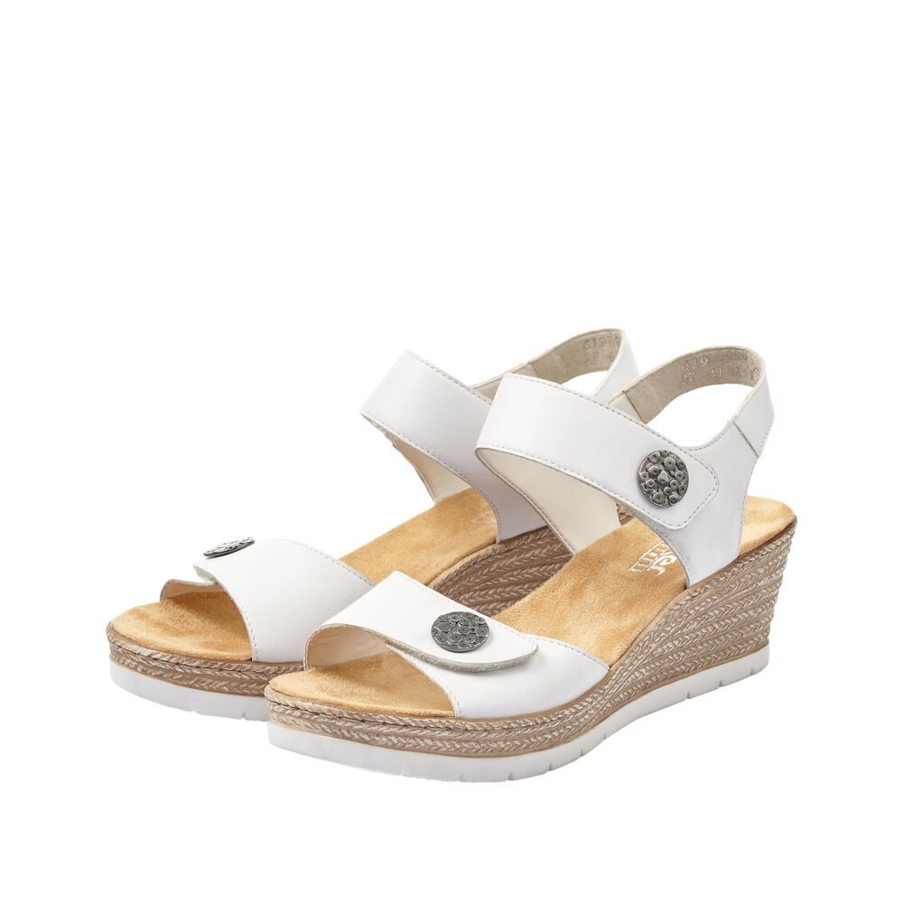 Sandale dama Rieker Rayely, alb, 40 - eMAG.ro