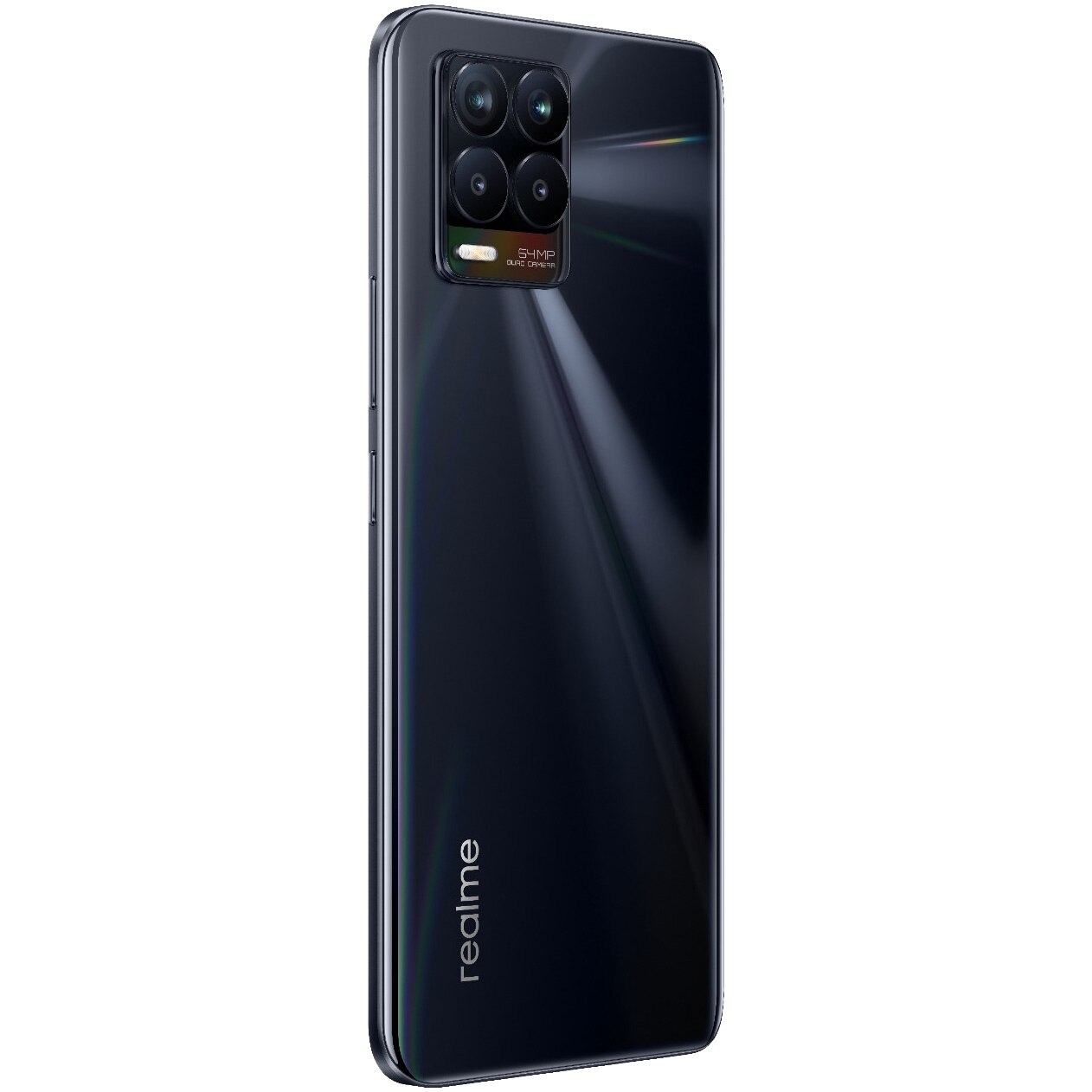 Смартфон Realme 8, Dual SIM, 128GB, 6GB RAM, 4G, Punk Black - eMAG.bg