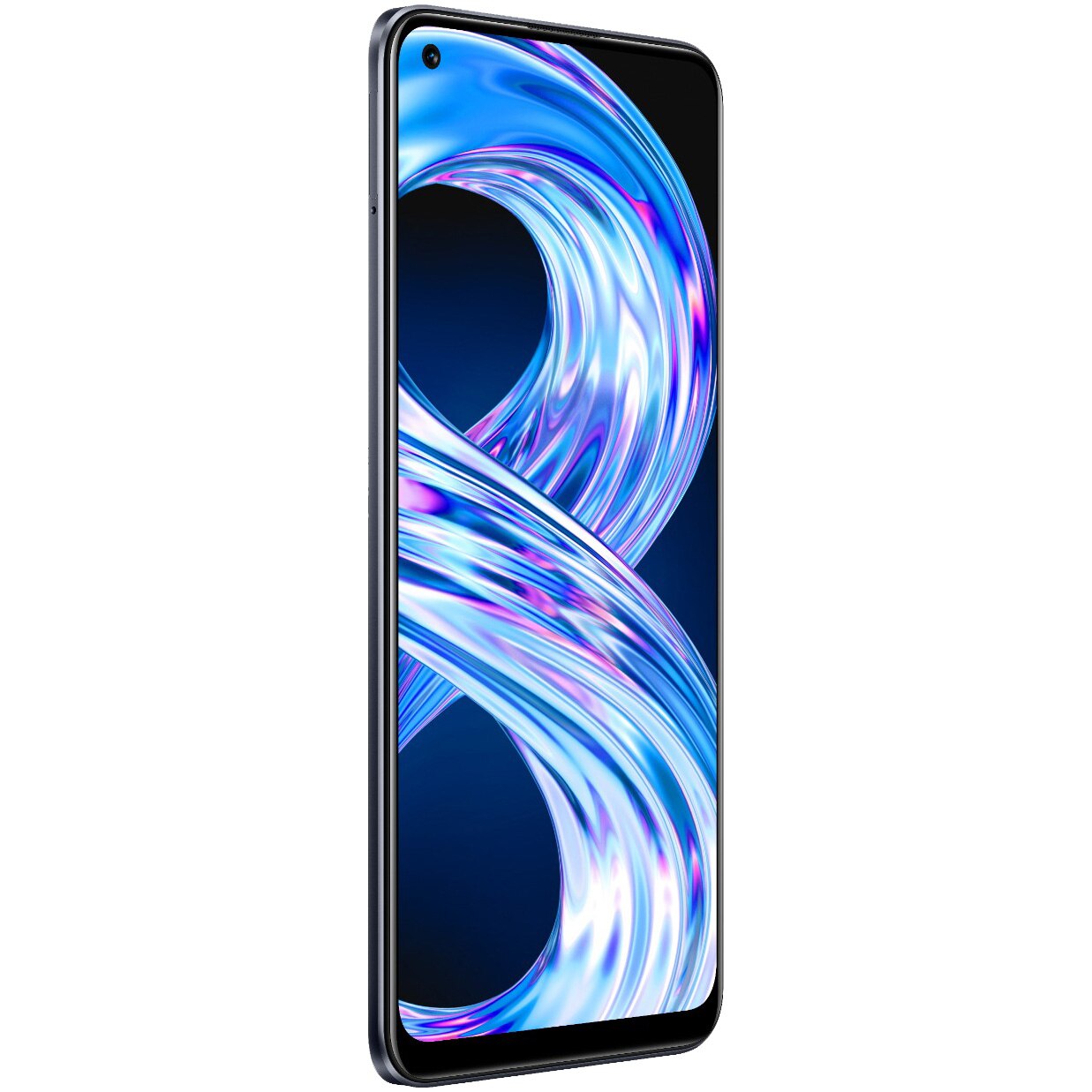 Смартфон Realme 8, Dual SIM, 128GB, 6GB RAM, 4G, Punk Black - eMAG.bg