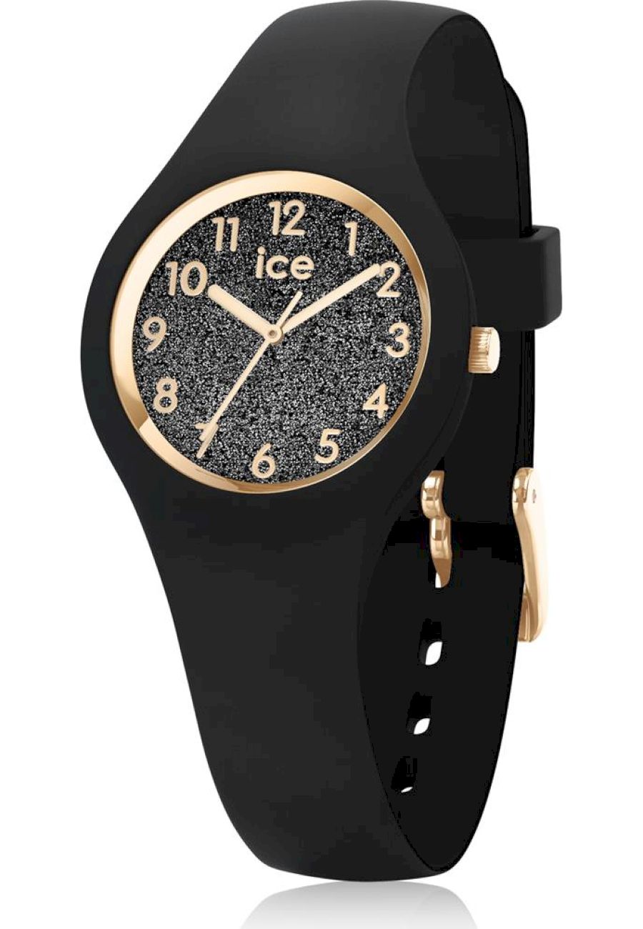 Ceas analogic, Ice Watch, IC.015347, Quartz, 10 ATM, 28 mm, Negru/Auriu ...