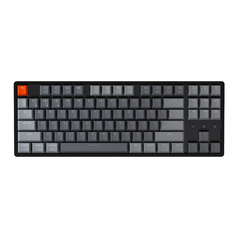 Геймърска Механична клавиатура Keychron K8 Aluminum TKL Gateron Brown ...