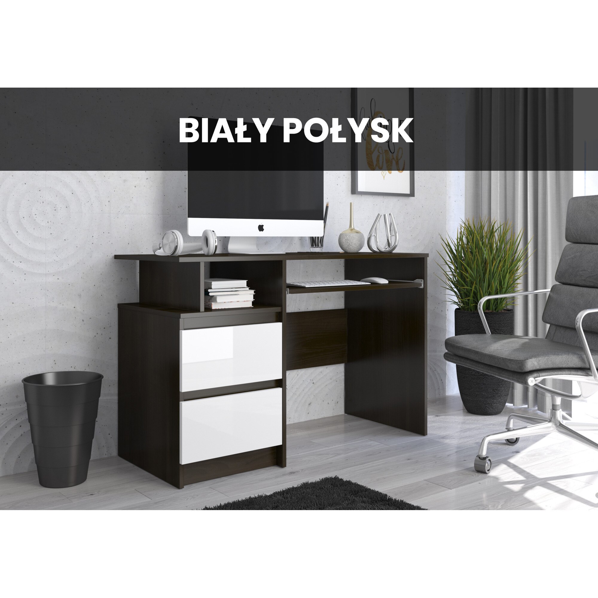 Birou, PVC, N-7 T-2 WENGE, 76x50x114 - eMAG.ro