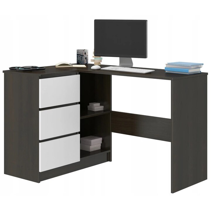 Birou, PVC, N-4L MIX WENGE, 76x87x112 - eMAG.ro