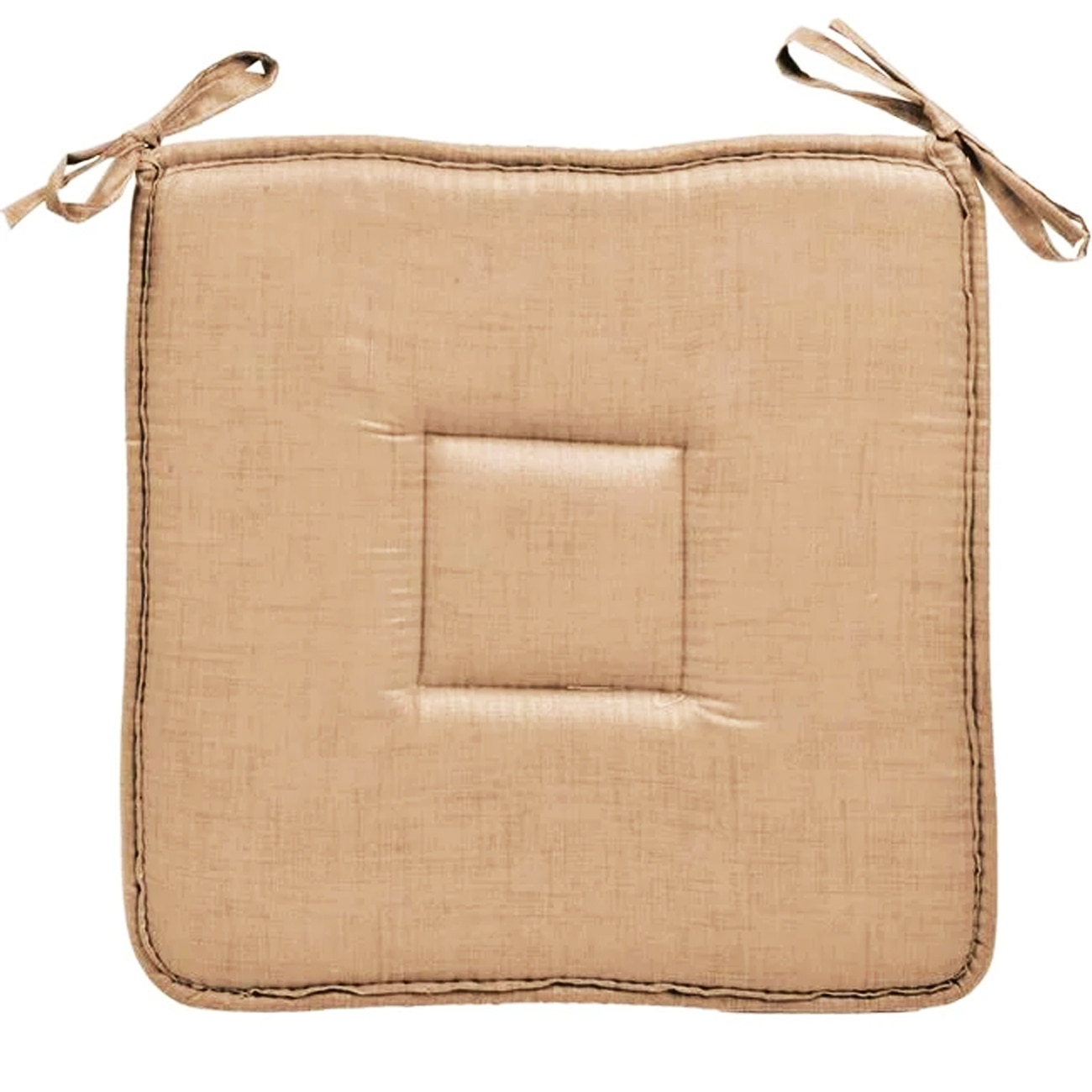 Perne pentru scaun, 4 buc, Cu sireturi, Bej, 39 x 39 x 3 cm - eMAG.ro