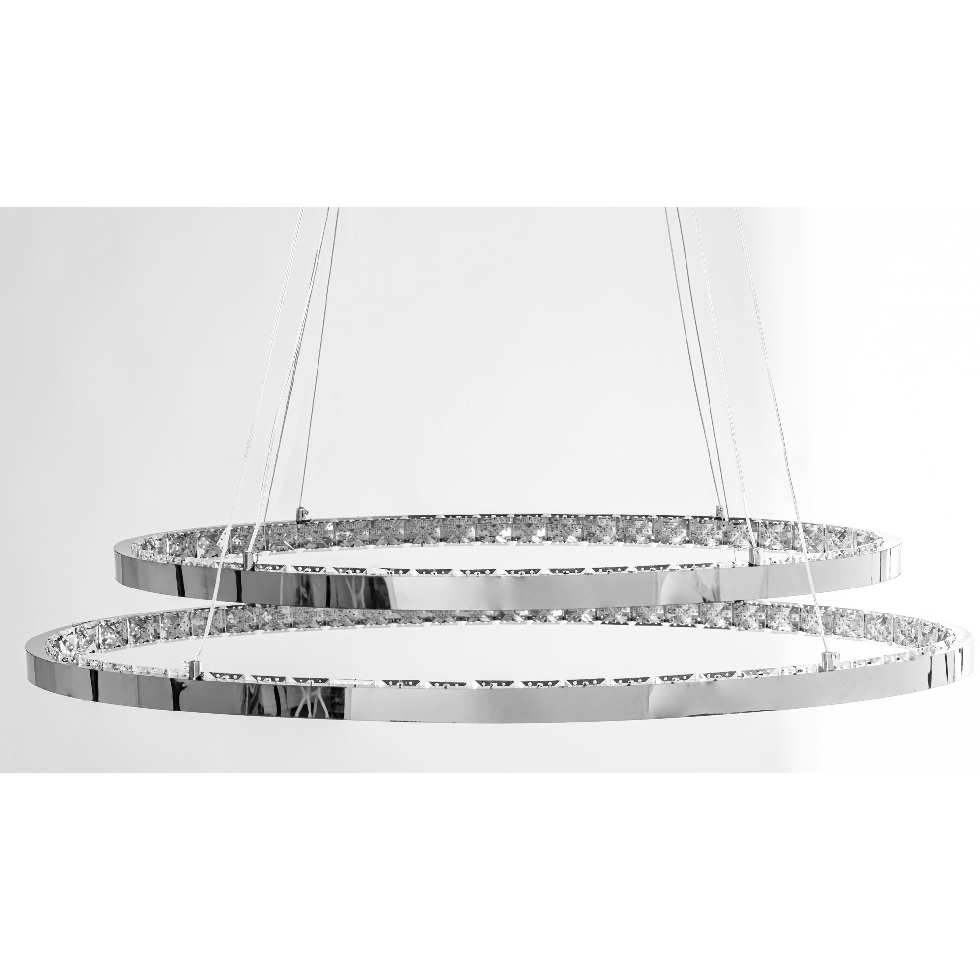 Lustra cu cristale Glamour, Led, 40W, telecomanda, 230V - eMAG.ro