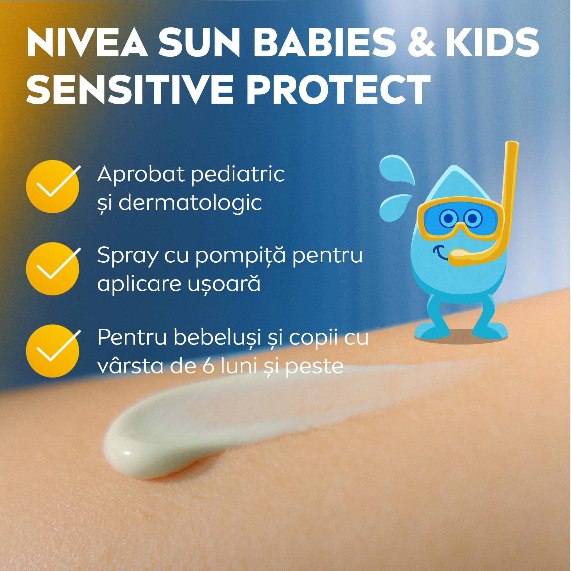 Spray cu protectie solara NIVEA SUN pentru copii cu SPF 50+, 270ml ...