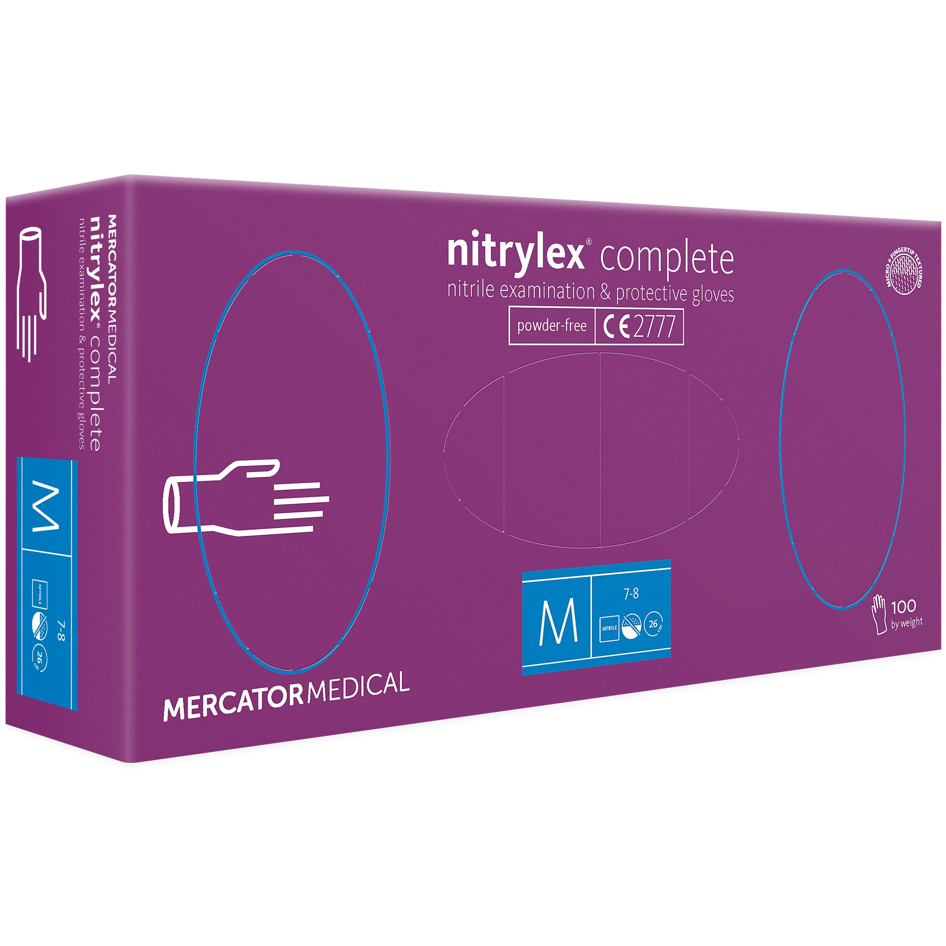 Set 100 bucati Manusi premium Nitrylex Complete, Nitril, nepudrate ...