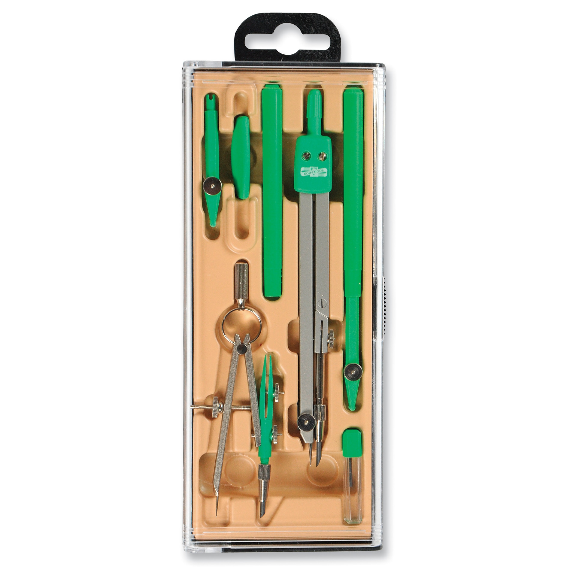 Set compas metalic Koh-I-Noor, scolar, 6 piese - eMAG.ro