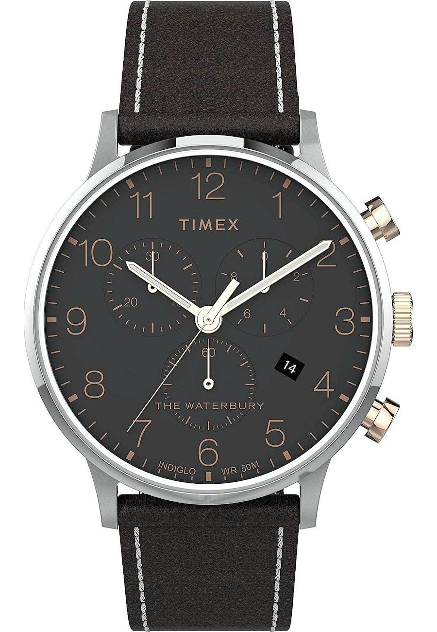 Мъжки часовник, Timex, Аналогов, Неръждаема стомана, 40 мм, Черен - eMAG.bg