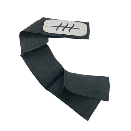 Bandana Naruto simbol satul Primaverii, din metal, Negru, Shop Like A ...