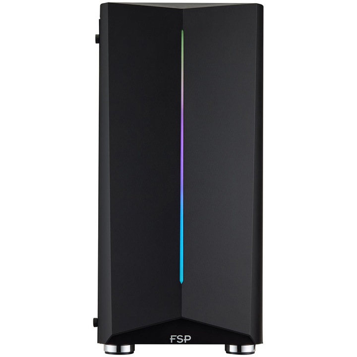 Компютърна кутия FSP CMT151 ARGB, Mid-Tower, Без захранващ блок, ATX ...