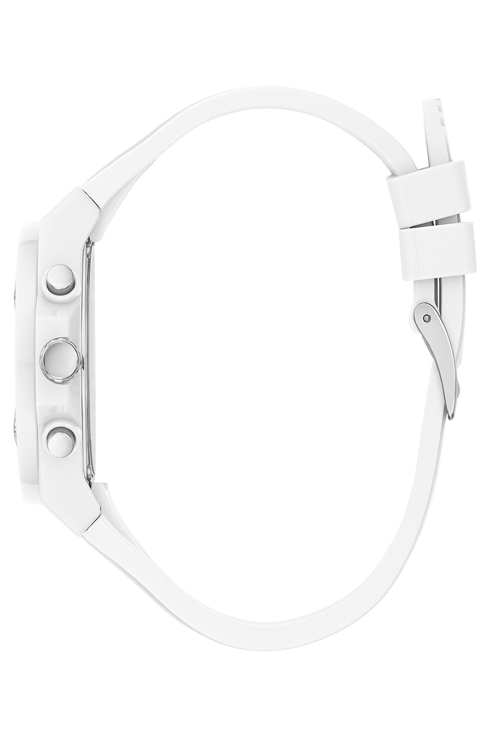 Guess, Часовник със силиконова каишка, Бял - eMAG.bg