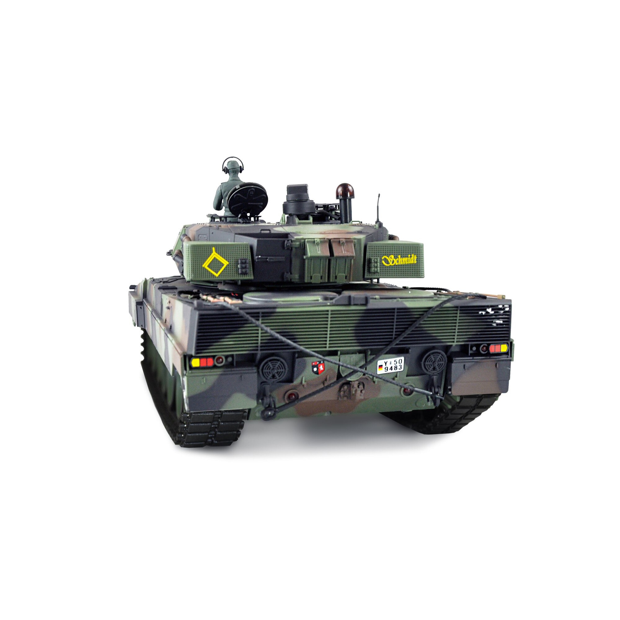 Tanc RC cu telecomanda Leopard 2A6, Lungime 69 cm, Scara 1:16, 2.4Ghz ...