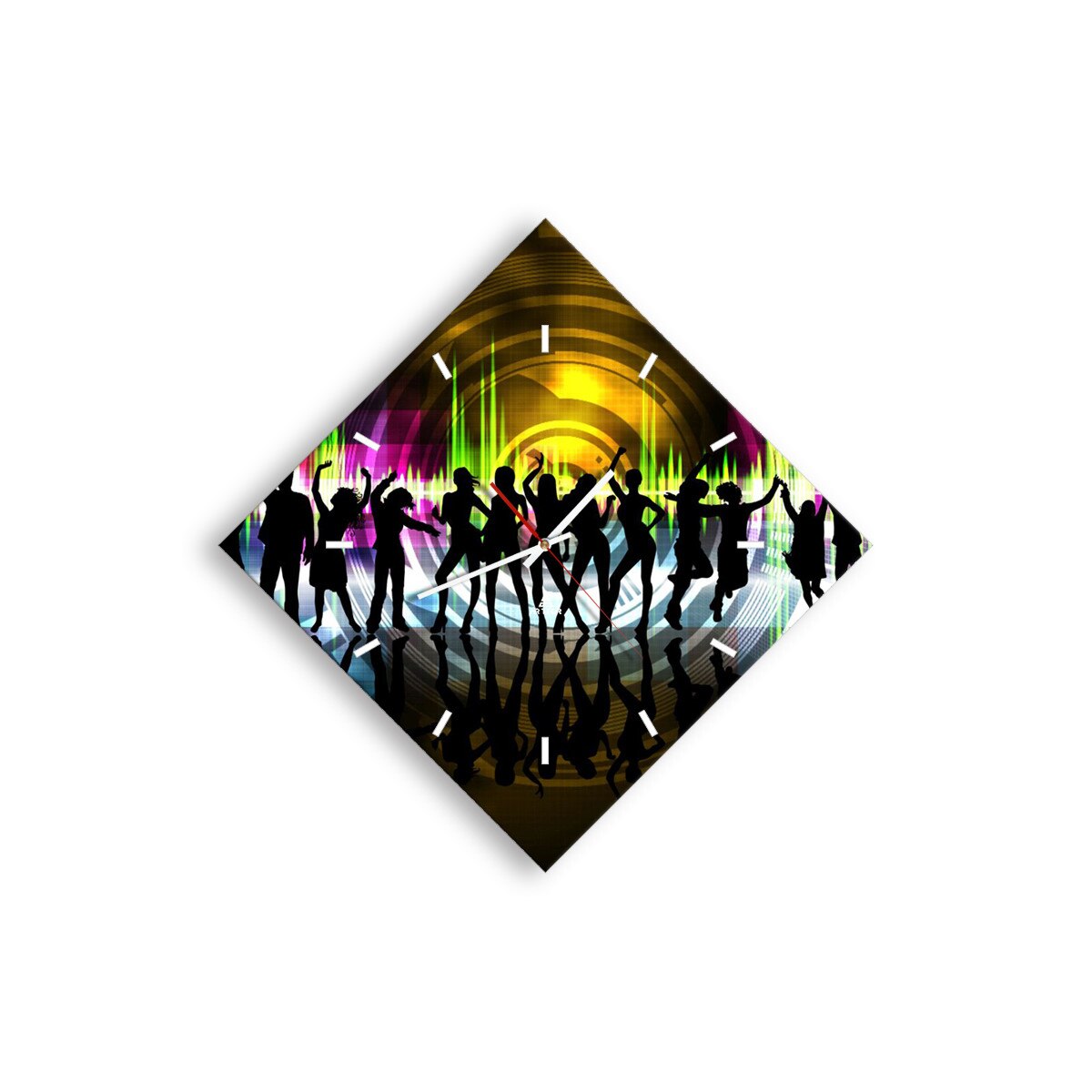 Ceas de perete din sticla 57x57 cm, Disco, C3AD40x40-2580 - eMAG.ro