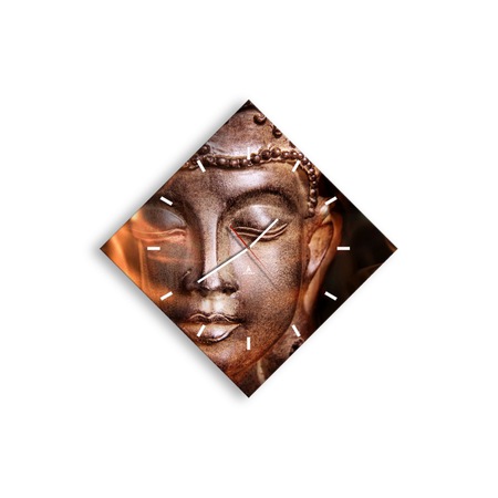Ceas de perete din sticla 71x71 cm, Buddha, C3AD50x50-2620 - eMAG.ro