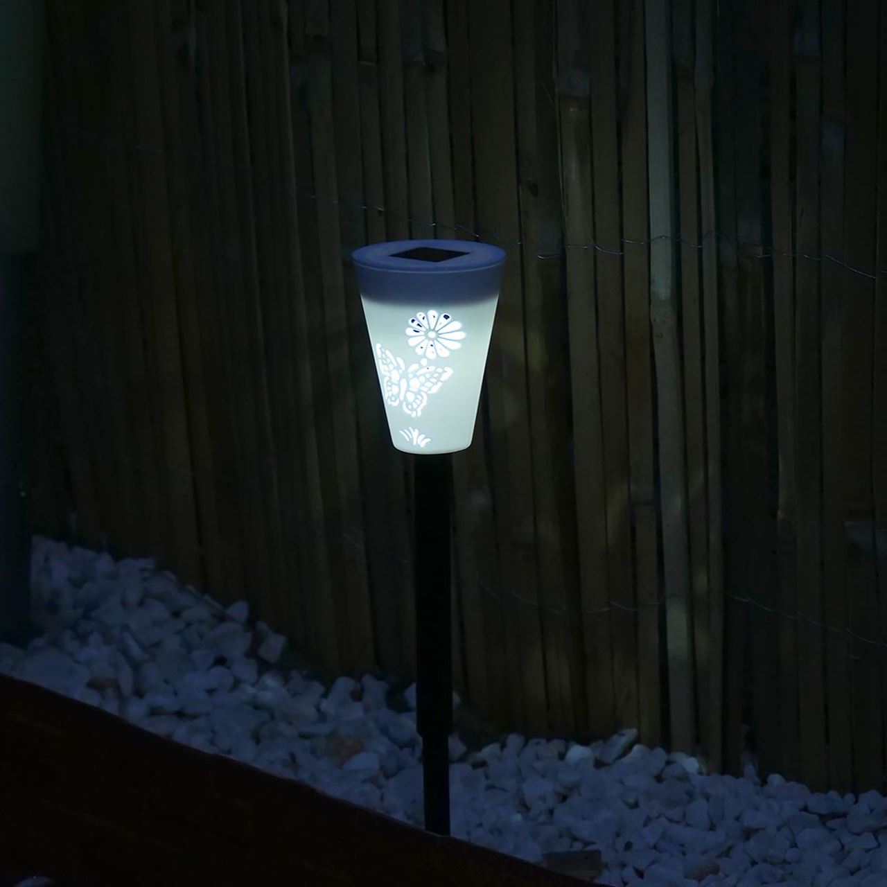 Lampa solara pentru gradina, LED, 4 buc, 7x35 cm, Sargas - eMAG.ro
