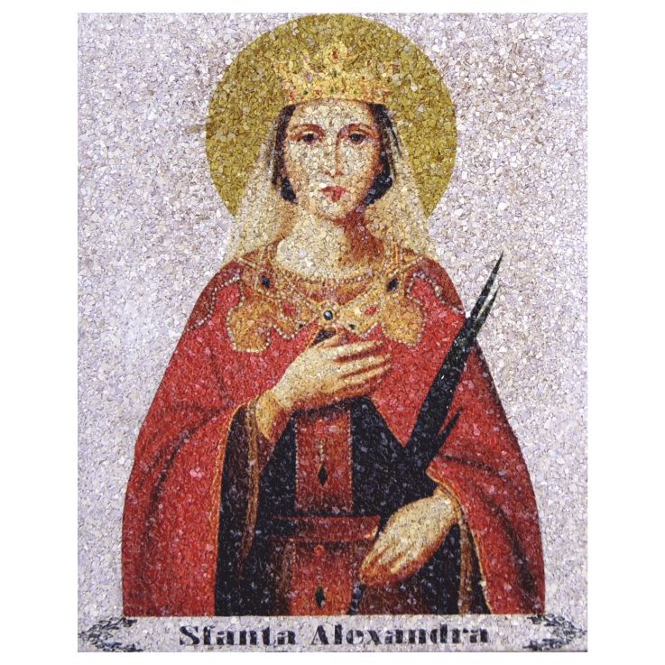 Icoana pe Coaja de OU,"Sfanta Alexandra Imparateasa",Ecoart Movement,25 ...