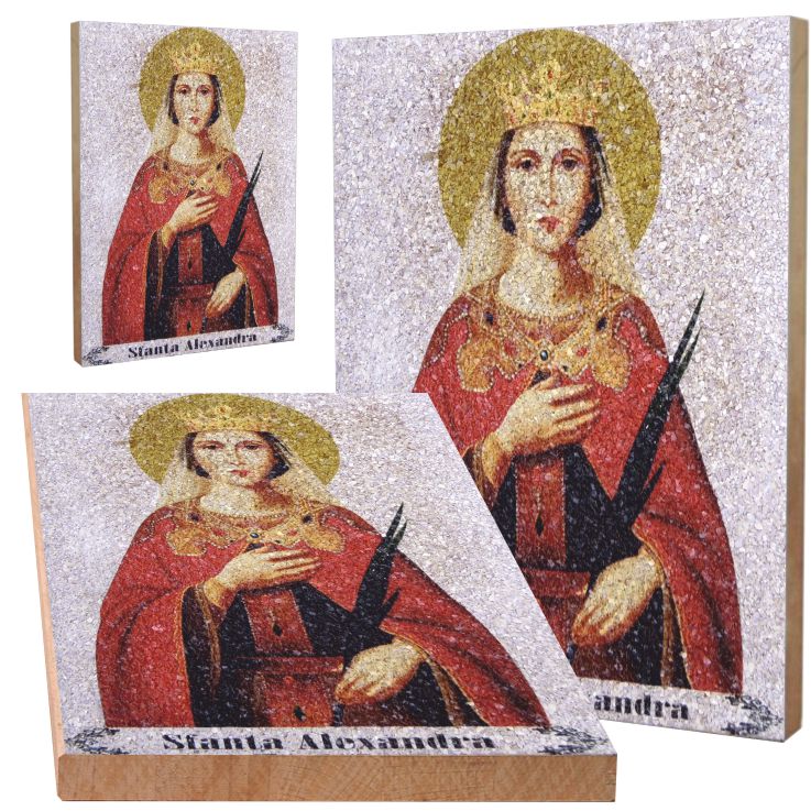 Icoana pe Coaja de OU,"Sfanta Alexandra Imparateasa",Ecoart Movement,25 ...