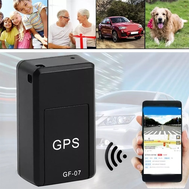Mini GPS GF07, LBS Tracker, Magnetic, Negru - eMAG.ro