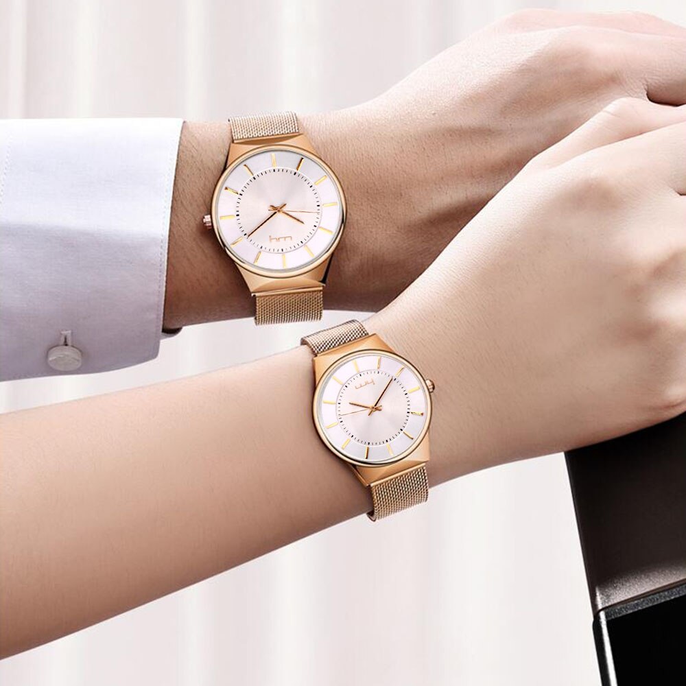 Ceas dama RMEGA, tip citire cadran linii, Auriu - eMAG.ro