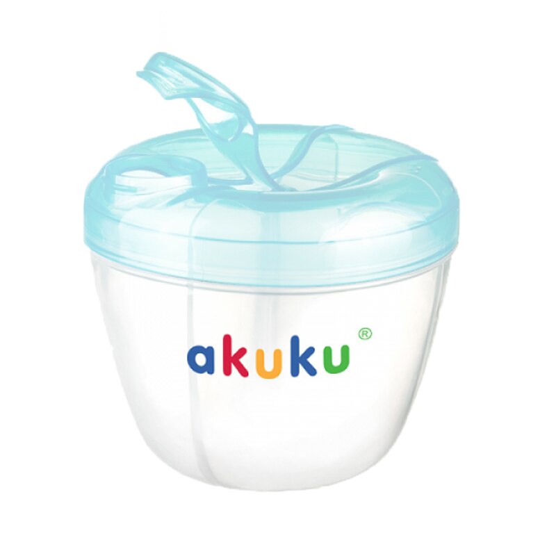 Dozator pentru lapte praf 260 ml 0+ luni Akuku A0461, Albastru - eMAG.ro