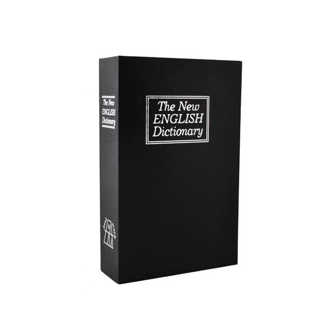 Mini seif BookValue, forma de carte, cu cheita, sigur, design realist ...