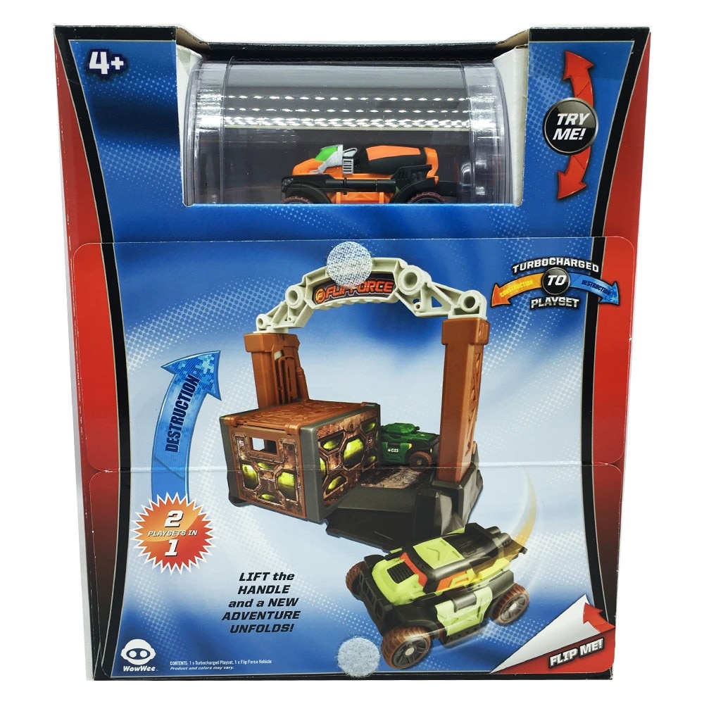 Flip Force Stunt játékkészlet, 2 funkciós, Építés-megsemmisítés, 11053-2 - eMAG.hu