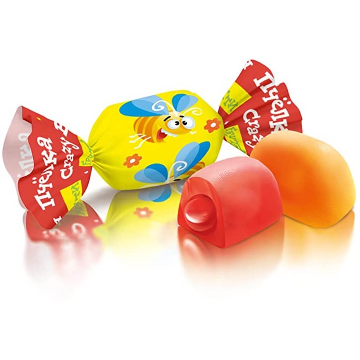 Mix Bomboane Gumate cu Umplutura de Fructe Roshen Crazy Bee Fruity ...