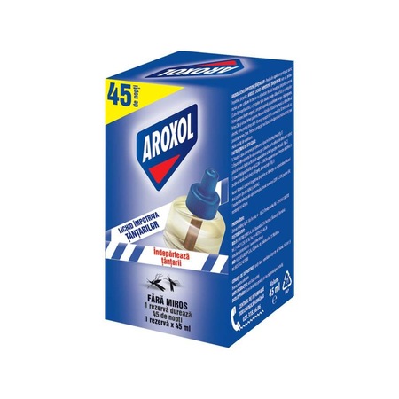 Rezerva Lichid Insecticid Aroxol, 45 ml, Importiva Tantarilor - eMAG.ro